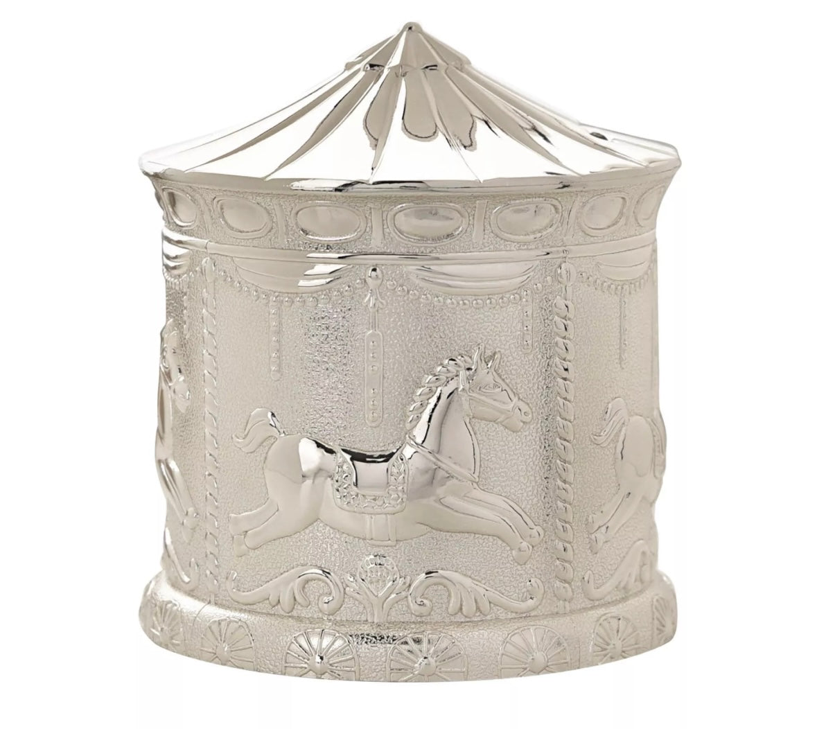 SILVER PLATED CAROUSEL MONEY BOX – Bon Bons Baby & Toddler Wear